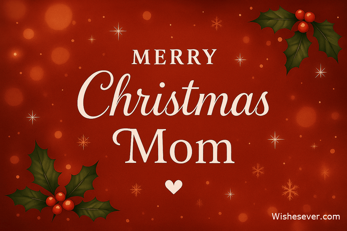 Merry Christmas Mom 2025: 100+ Heartfelt Messages for the World's Best ...