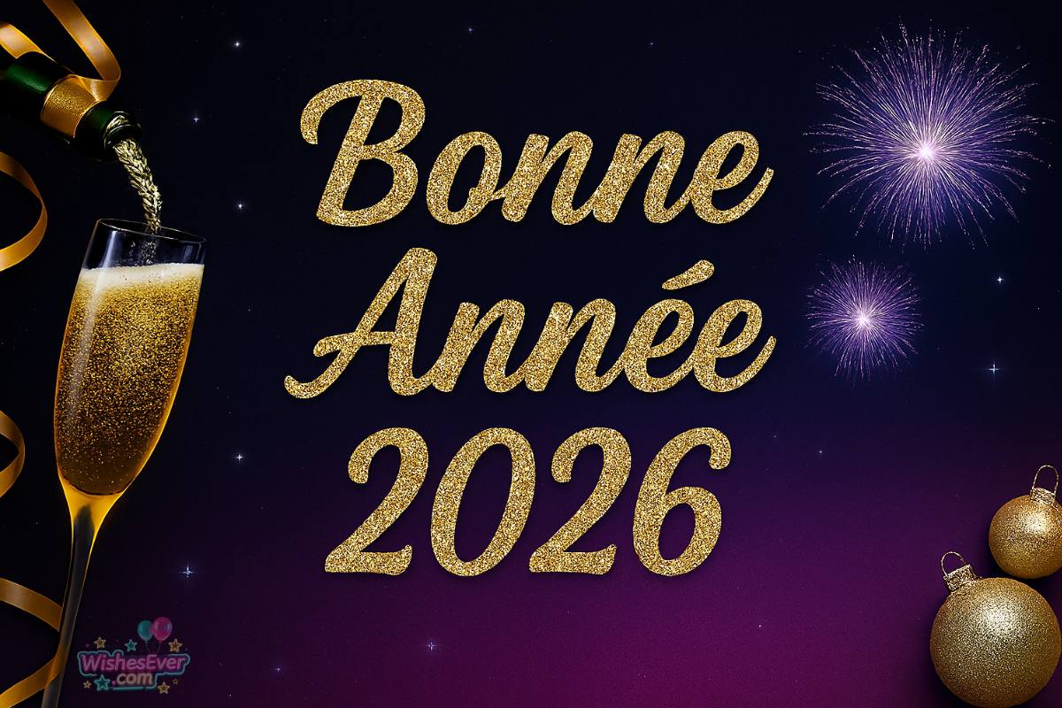 New Year Wishes in French 2026 | Bonne Année 2026 - WishesEver.com