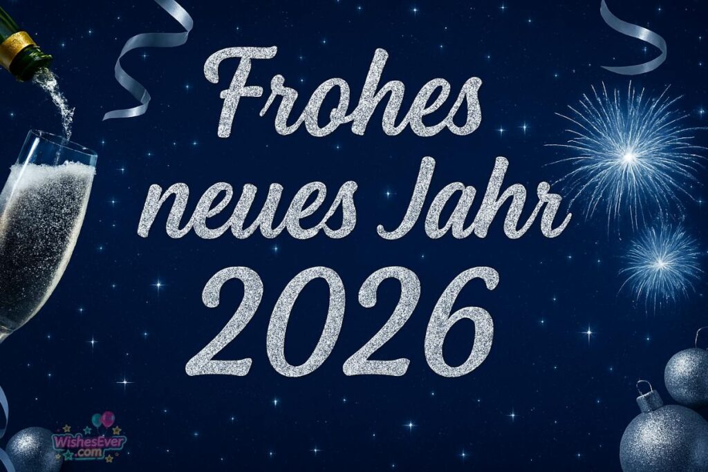 New Year Wishes in German 2026 | Frohes Neues Jahr Grüße - WishesEver.com