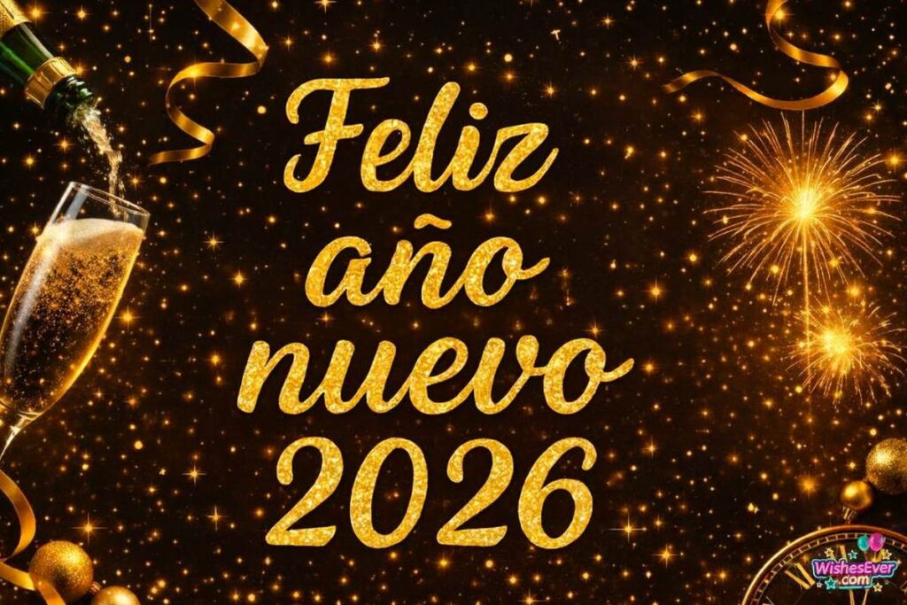 New Year Wishes in Spanish 2026 | Feliz Año Nuevo 2026 - WishesEver.com